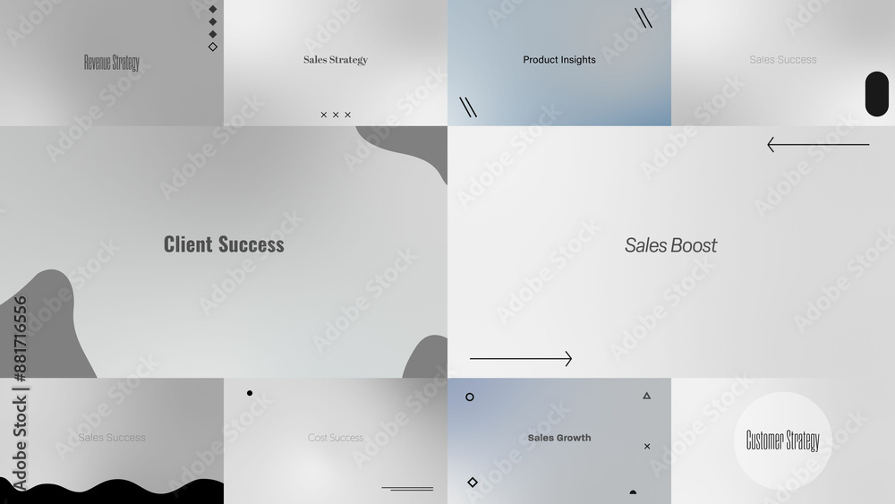 Minimalist Title Pack | 10 Motion Titles with Control Panels Stock ...