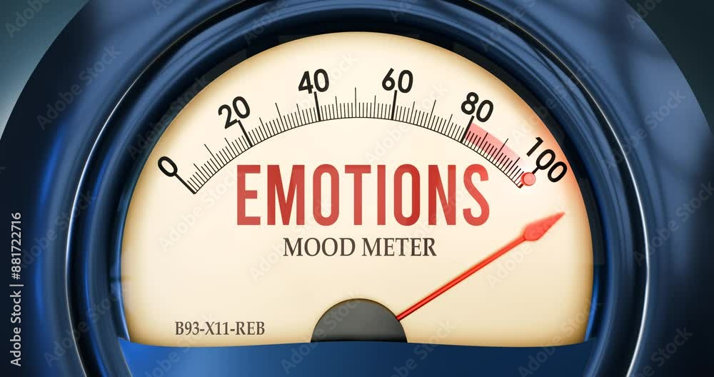 Emotions and Mood meter that is in full, hitting the end of the scale ...