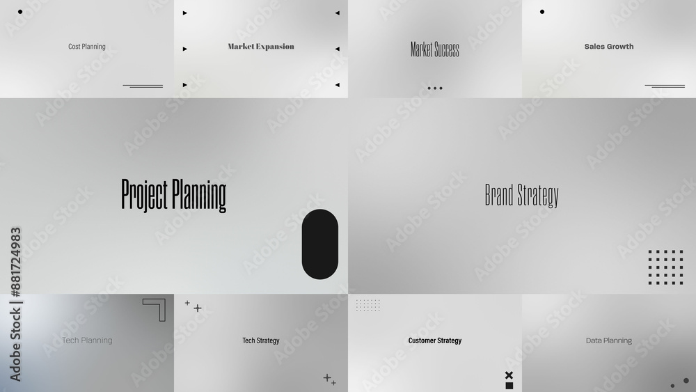 Modern Simple Titles | 10 Motion Titles with Control Panels Stock ...