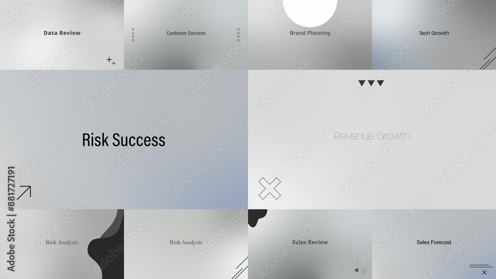 Modern Text Slides Pack | 10 Motion Titles with Control Panels Stock ...