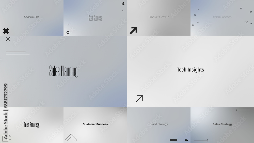 Simple Clean Titles | 10 Motion Titles with Control Panels Stock ...