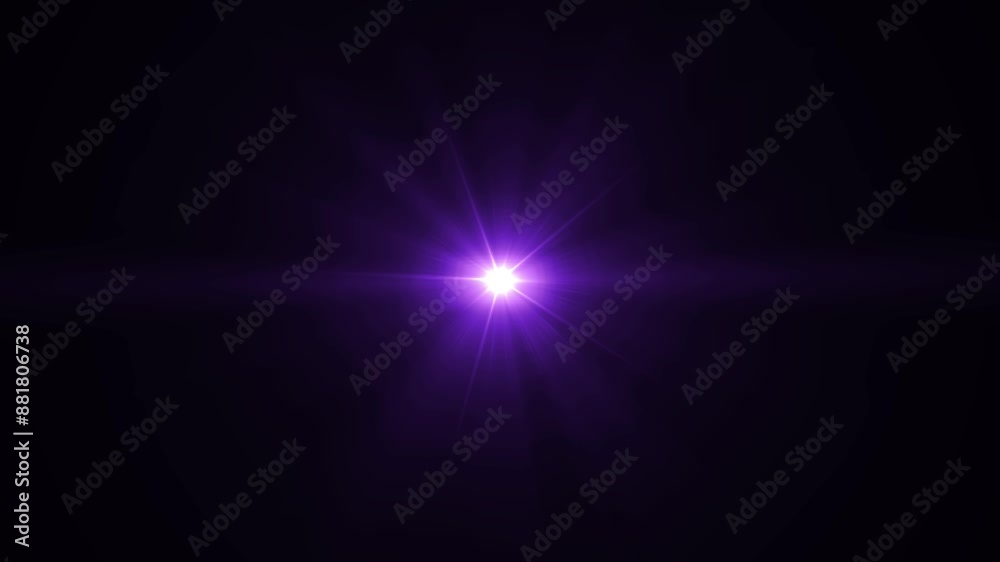 Particle energy explosion. Plasma explodes 4K blue and purple ...