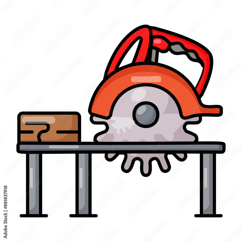 process of cutting woods in half using a wood cutter that has a sharp ...