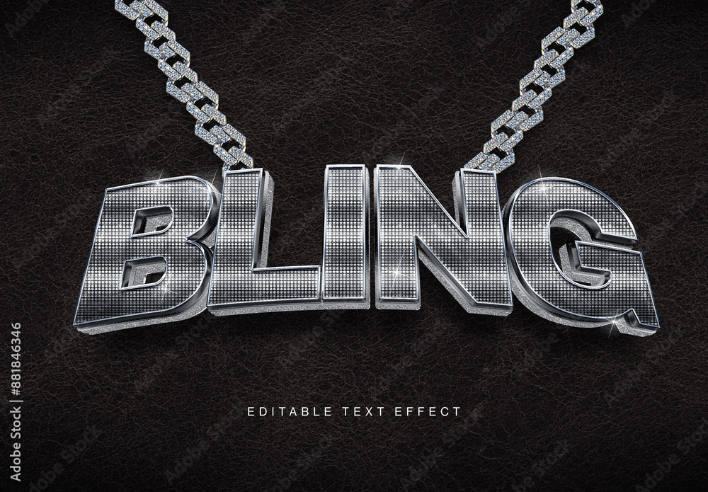 Bling Text Effect Stock Template | Adobe Stock