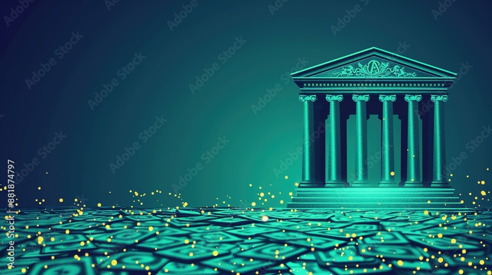 Investment banking and finance concept - 2d illustration sketch of a ...