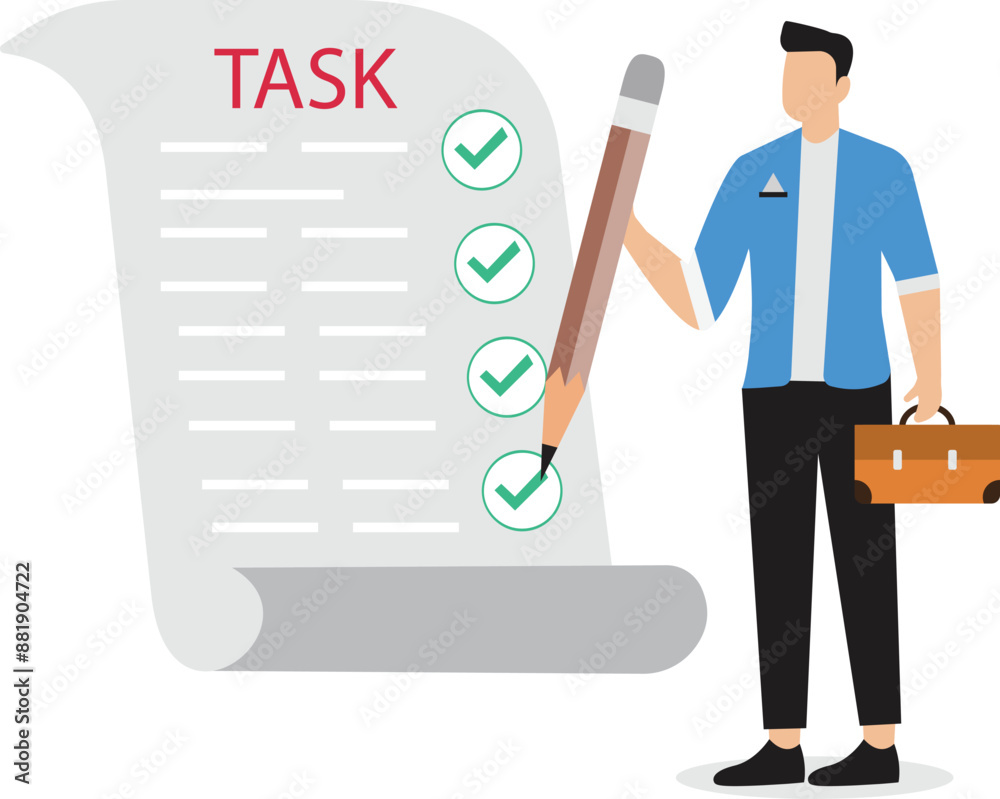 Getting things done completed tasks or business accomplishment finished ...