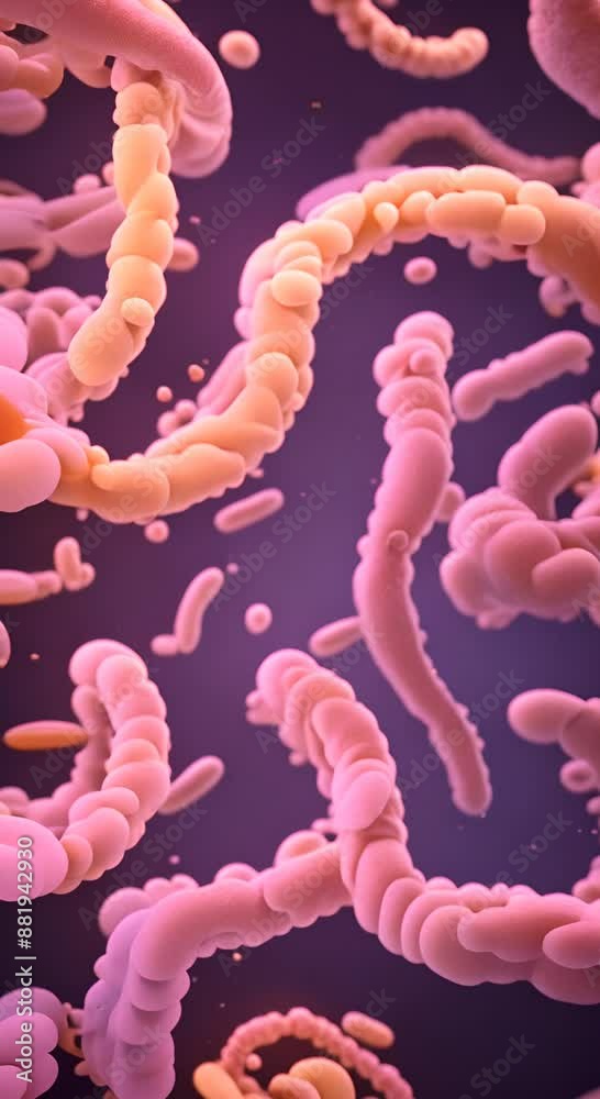 Micro bacterial Bacteria Colony Microbiome and Bacteria inside ...