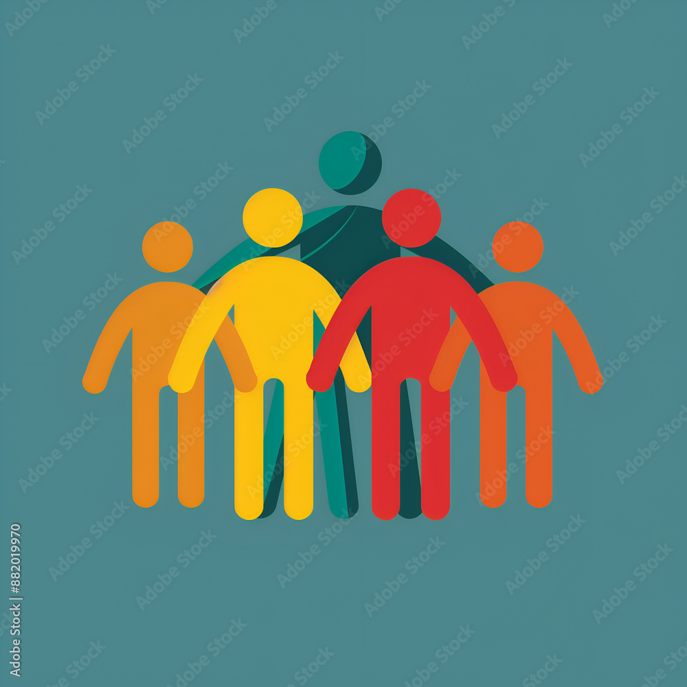 stock images that represent teamwork and collaboration, flat file ...