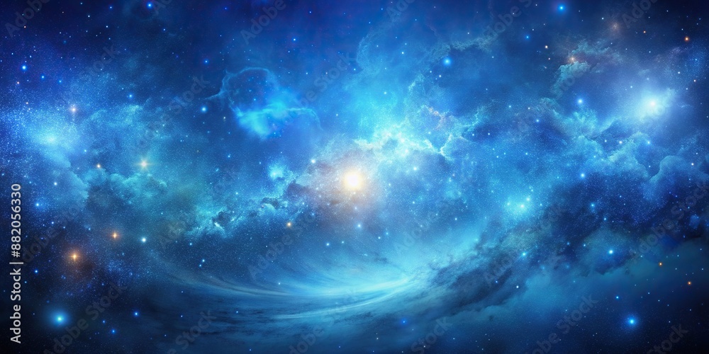 abstract blue galaxy space background colorful cosmos universe backdrop ...