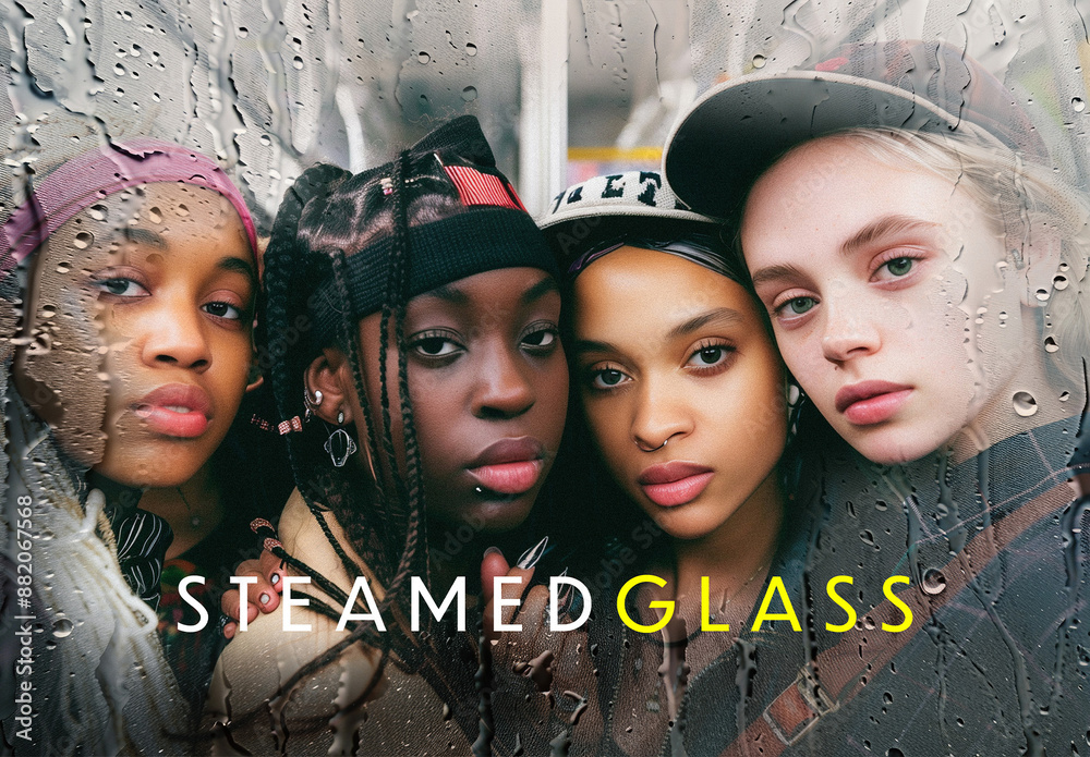 Steamed Glass Overlay Photo Effect Mockup Stock Template | Adobe Stock