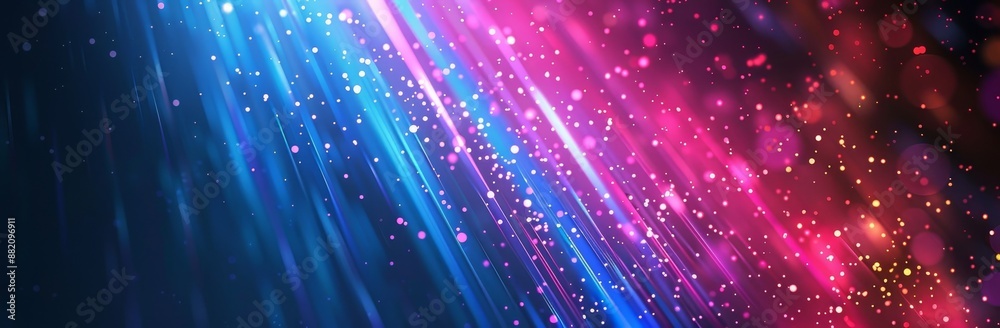 In this futuristic abstract background, a series of parallel lines ...
