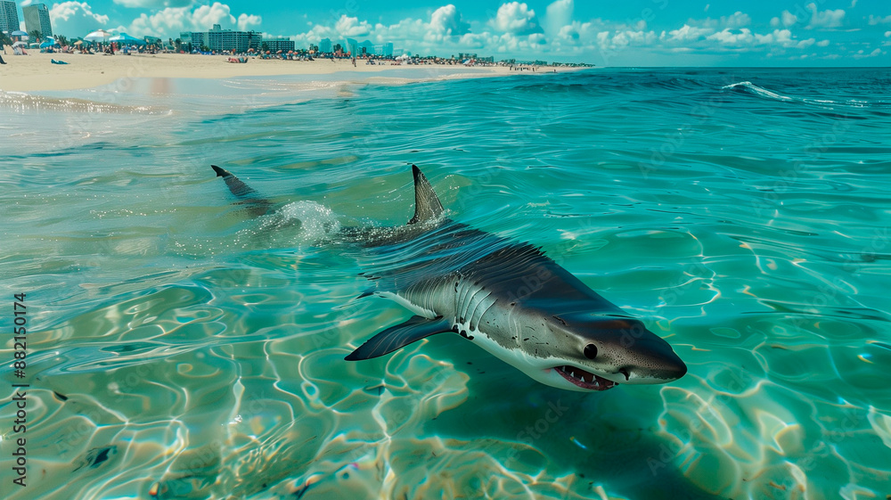 shark, beach, ocean, attack, shark bite, dolphin, sand, Florida ...