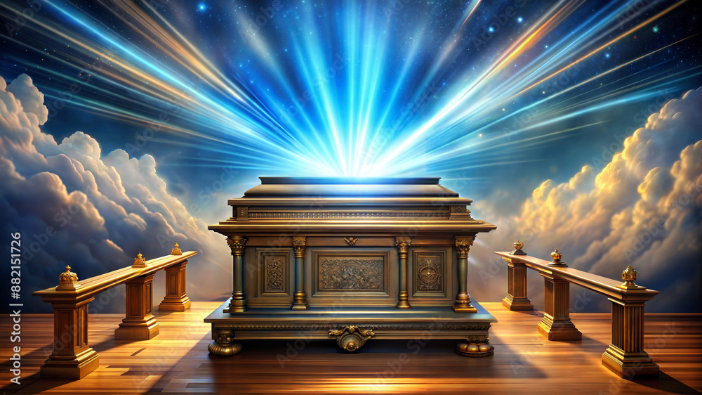 Ark of the Covenant in the Celestial Sanctuary containing the Ten ...
