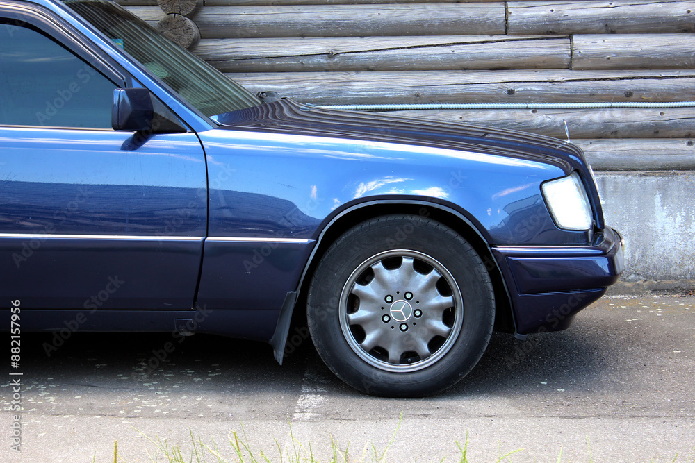 Vinnytsia, Ukraine; June 29, 2024. Old German Mercedes-Benz W124 Wagon ...