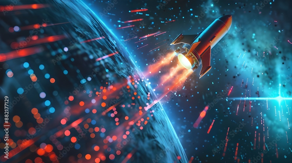 Launch sequence optimization algorithms, trajectory planning, digital rocket launch with binary ...