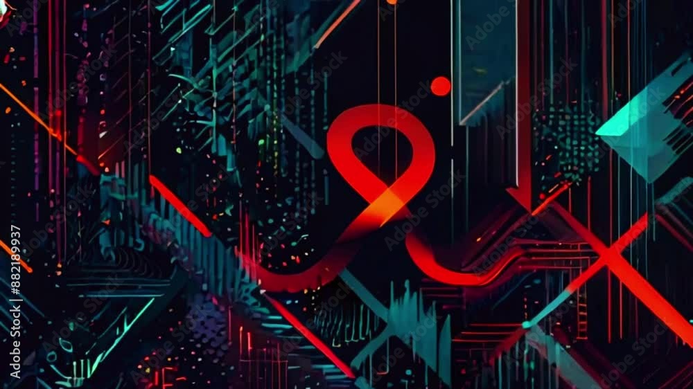 Dynamic patterns and geometric shapes morphing and evolving to ...