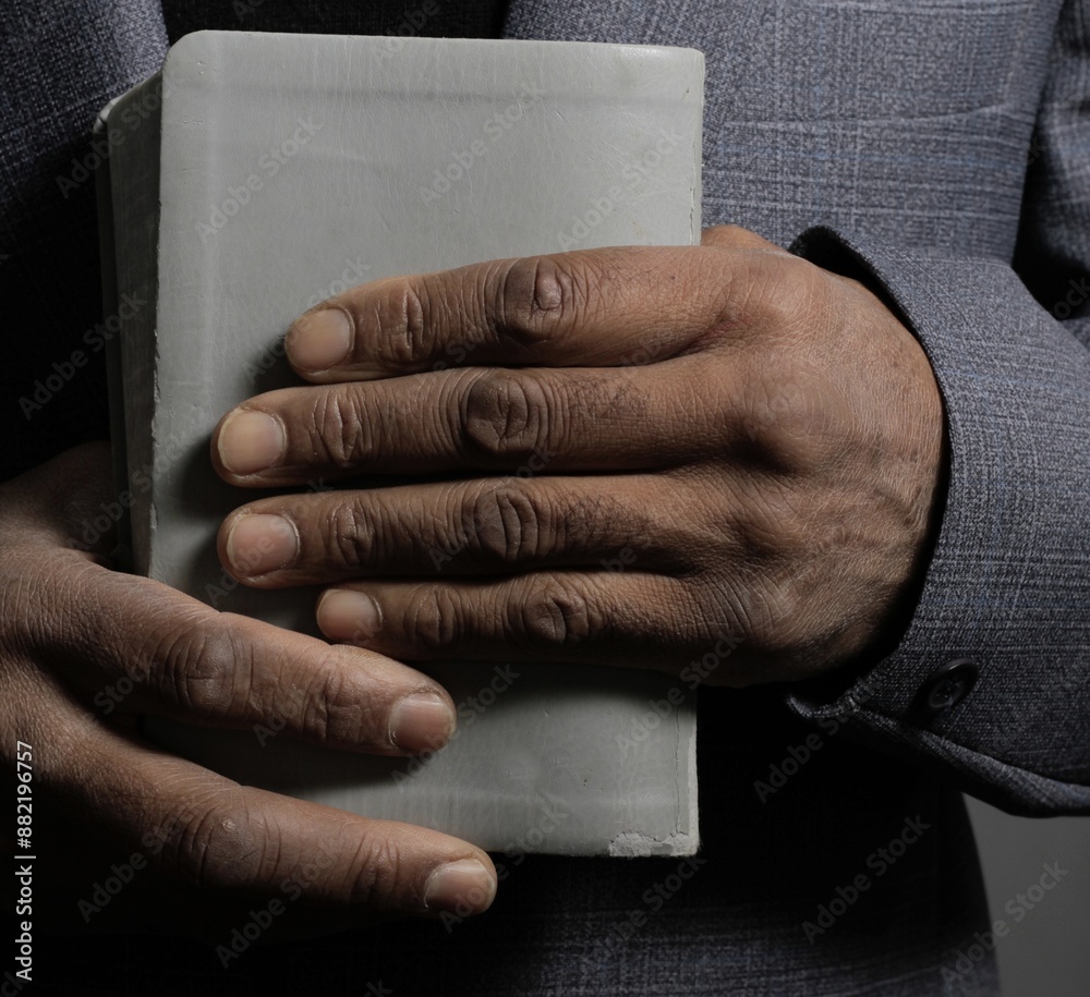 praying and worshiping God on grey black background with people stock ...