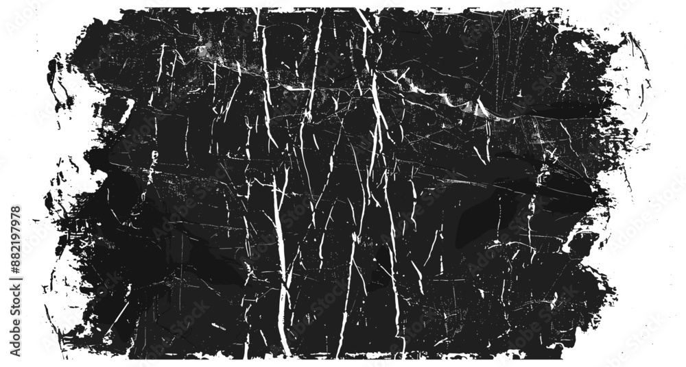 Old vintage black scratch torn empty poster overlay texture background ...