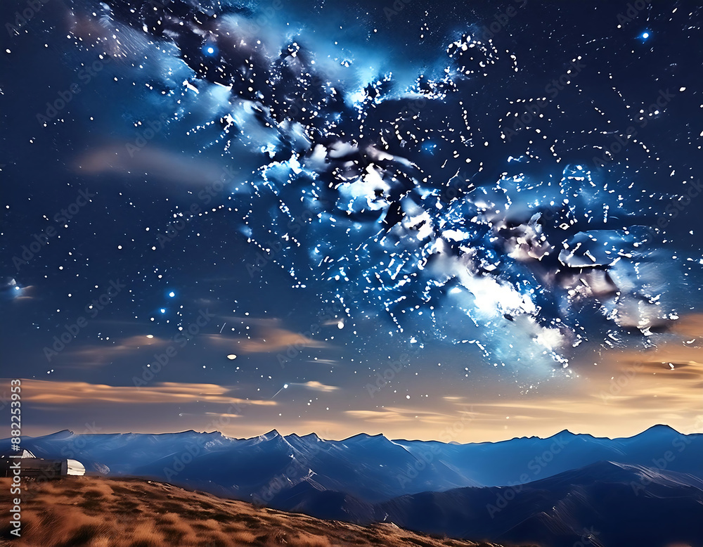Starry Night Sky Effect- A magical effect of a starry night sky ...