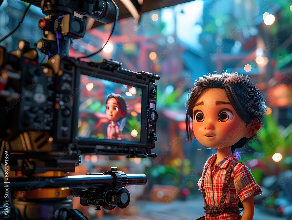 Behind-the-scenes look at the creation of animated films, including ...