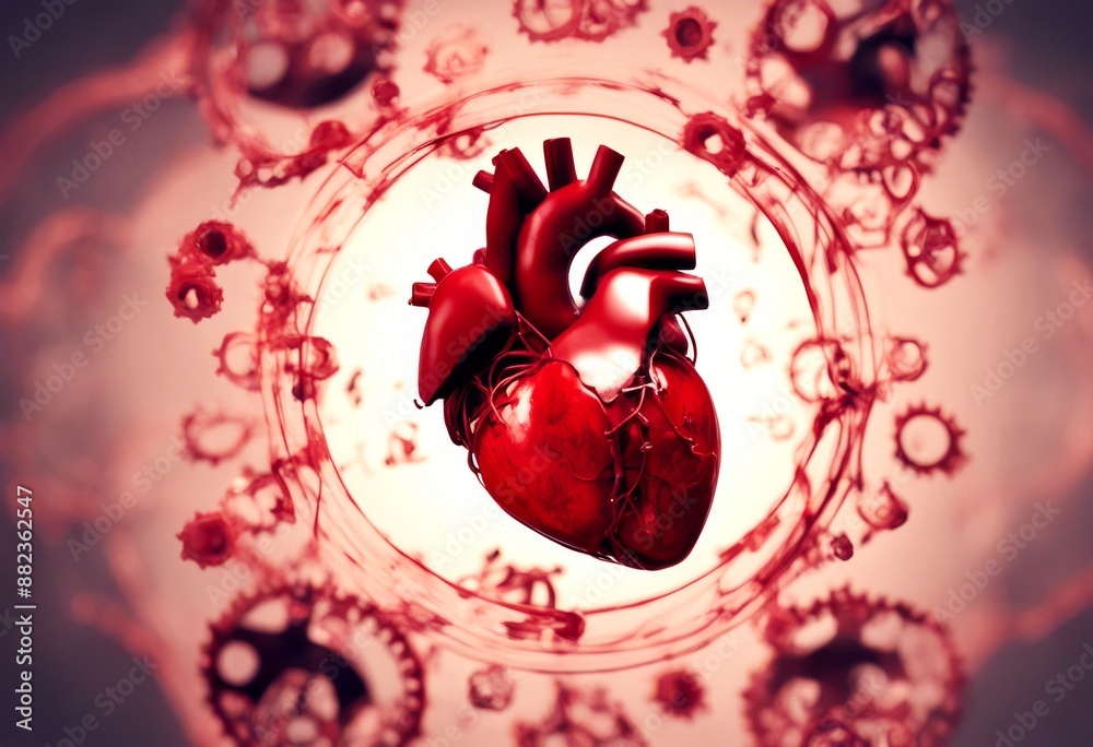 circulation gears attack human stroke red art blood condition anatomy ...
