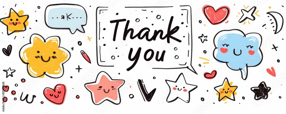 The outline of cute stars and sparkles with pens. Symbols set of star ...