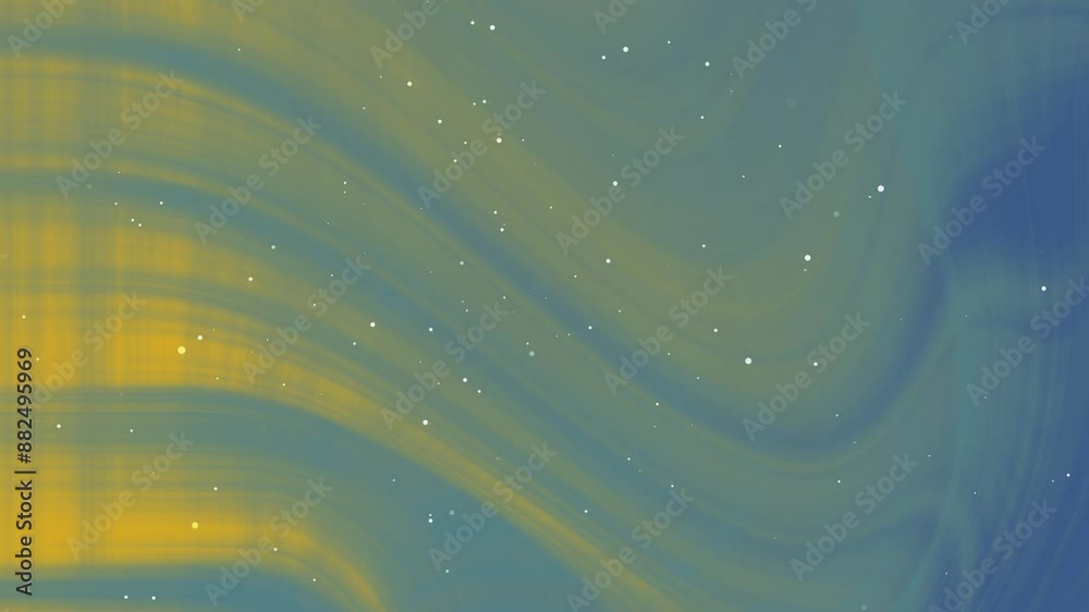 Blue and yellow gradient with white dots and faint lines suitable for ...