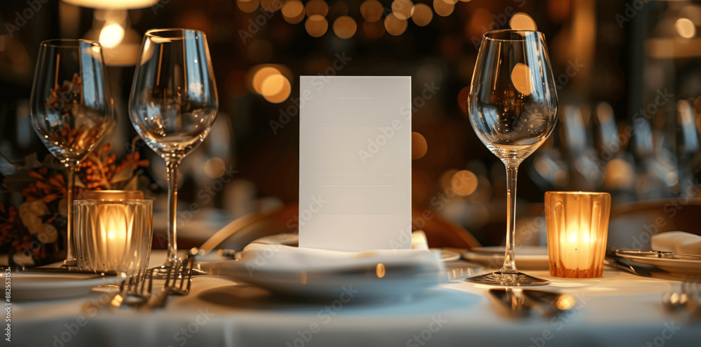 luxury fine dining restaurant menu card mockup for elegant weddings and ...