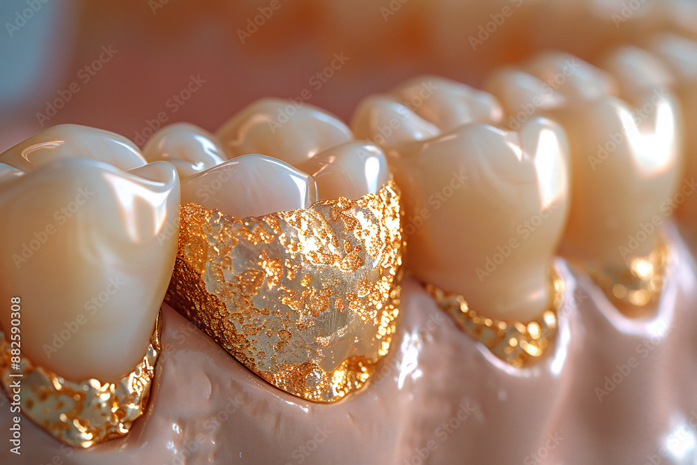 Dental Gold Fillings for Tooth Cavity Filling Stock Photo | Adobe Stock