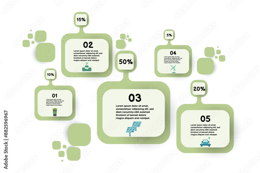 Infographic renewable energy template for energy consumption ...