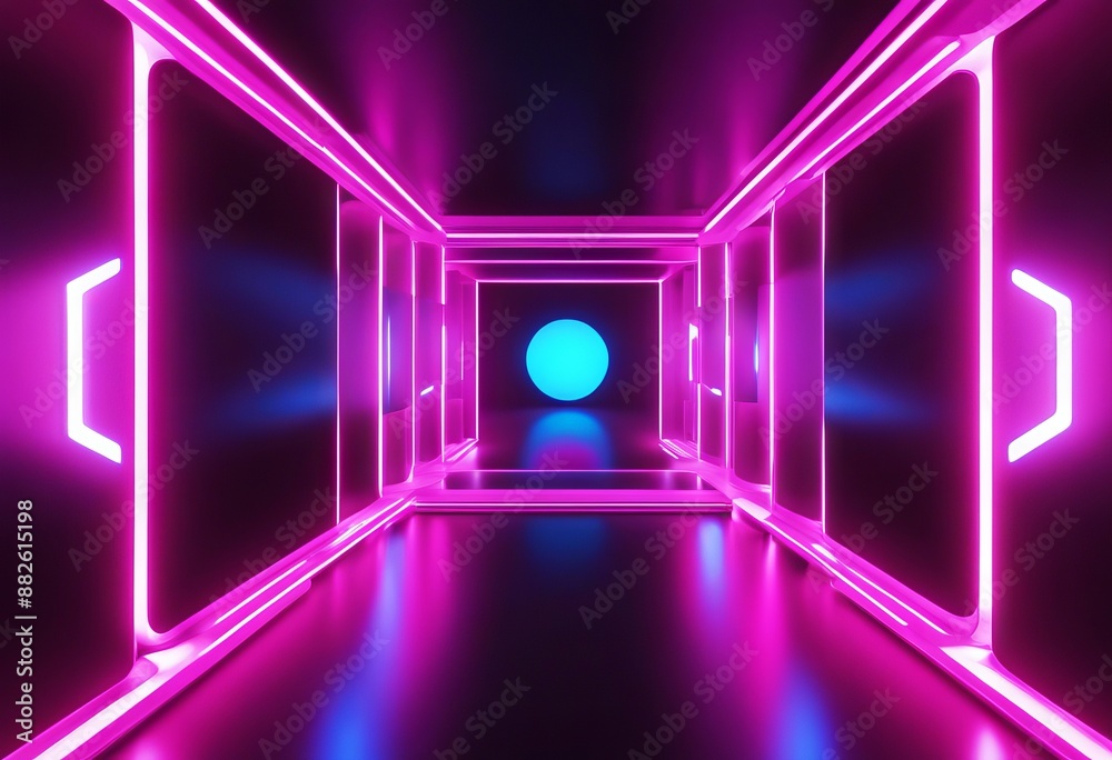 reality tunnel background virtual show environment screen ultraviolet ...