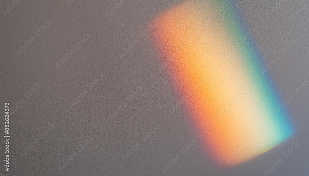 Blurred rainbow light refraction texture overlay effect for photo and ...