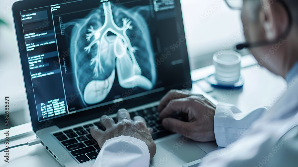 Radiology doctor pulmonologist diagnosis examines, Radiology doctor ...