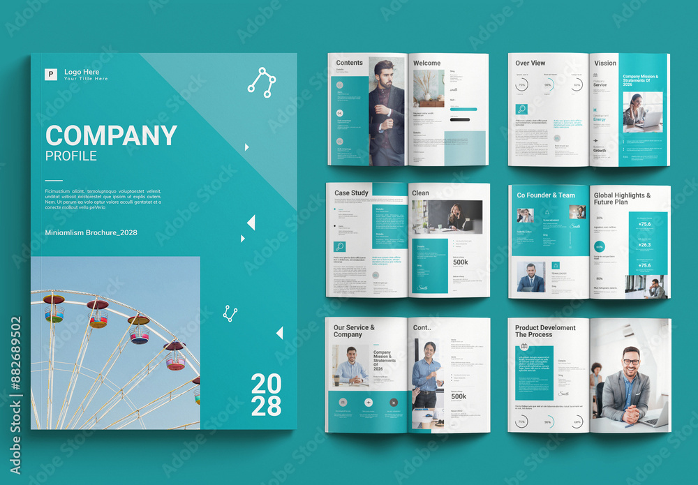 Company Profile Layout Stock Template | Adobe Stock