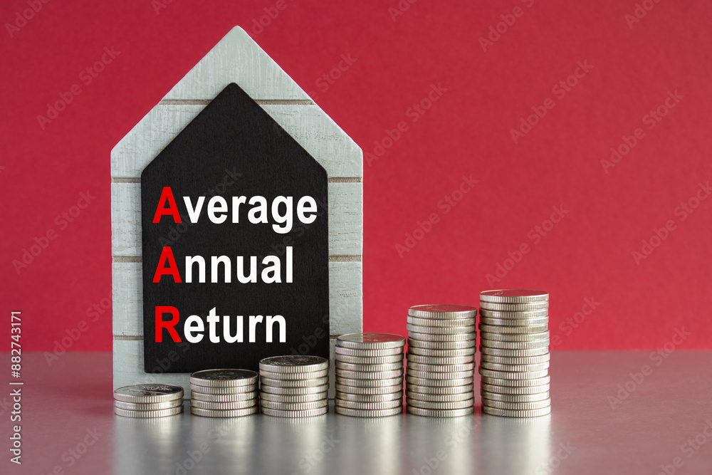 Average Annual Return symbol. The acronym AAR average annual return on ...