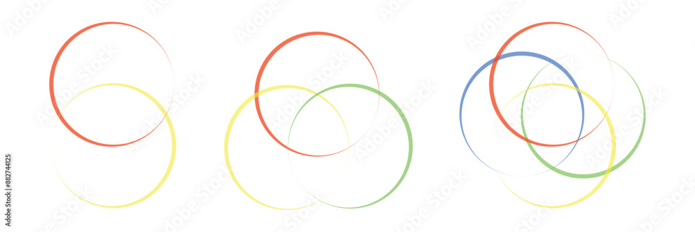 Venn diagram three overlapping circles chart. Business presentation ... Venn diagram three overlapping circles chart. Business presentation ...