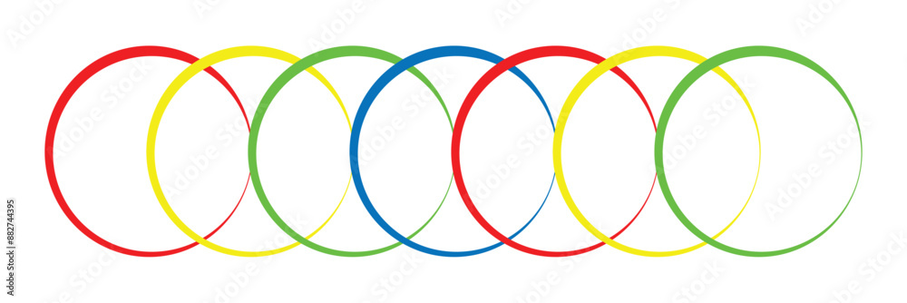 Venn diagram three overlapping circles chart. Business presentation ...