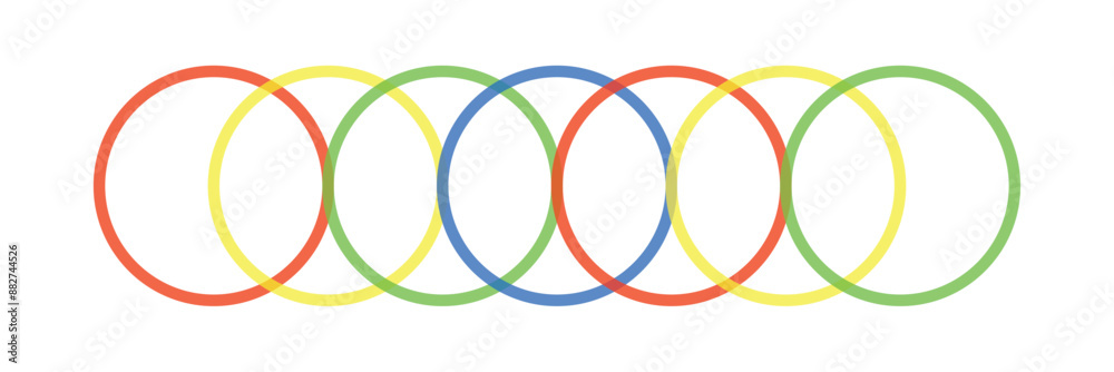 Venn diagram three overlapping circles chart. Business presentation ...