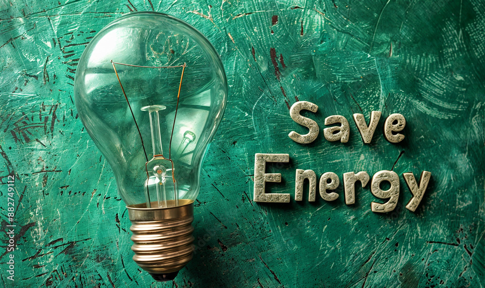 save energy wallpaper with chalk doodles on blackboard, global warming ...