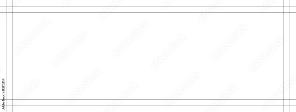 Blank empty white background template with outline border frame. Vector ...