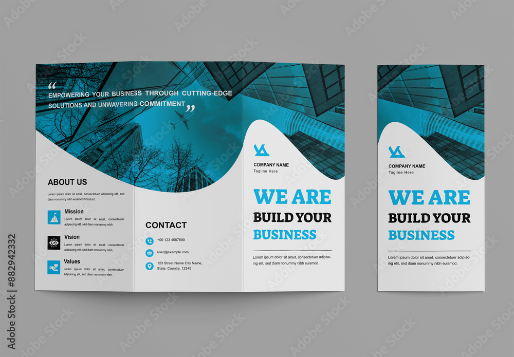Trifold Brochure Design Layout Stock Template | Adobe Stock