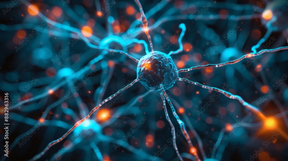 Neural network diagram illustrating enhancement of brain-computer ...