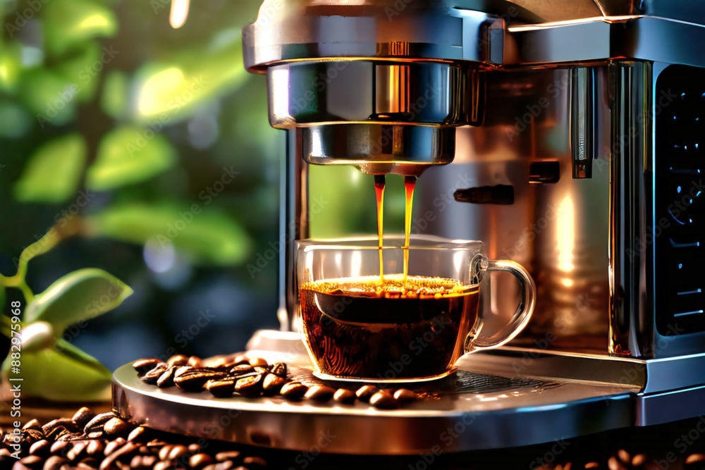 Drip coffee machine, coffee beans, espresso coffee machine, natural ...