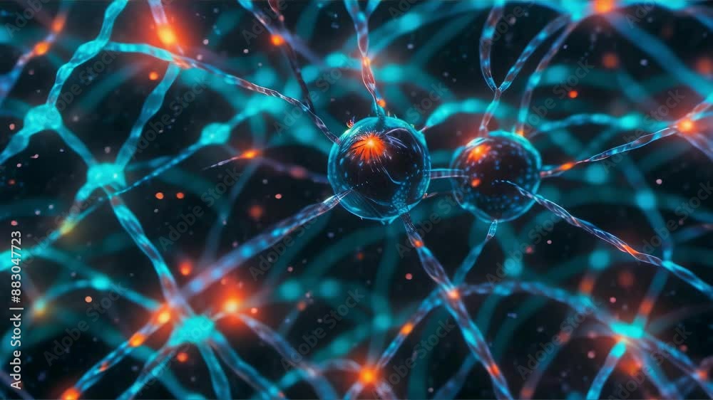 Neural network diagram illustrating enhancement of brain-computer ...