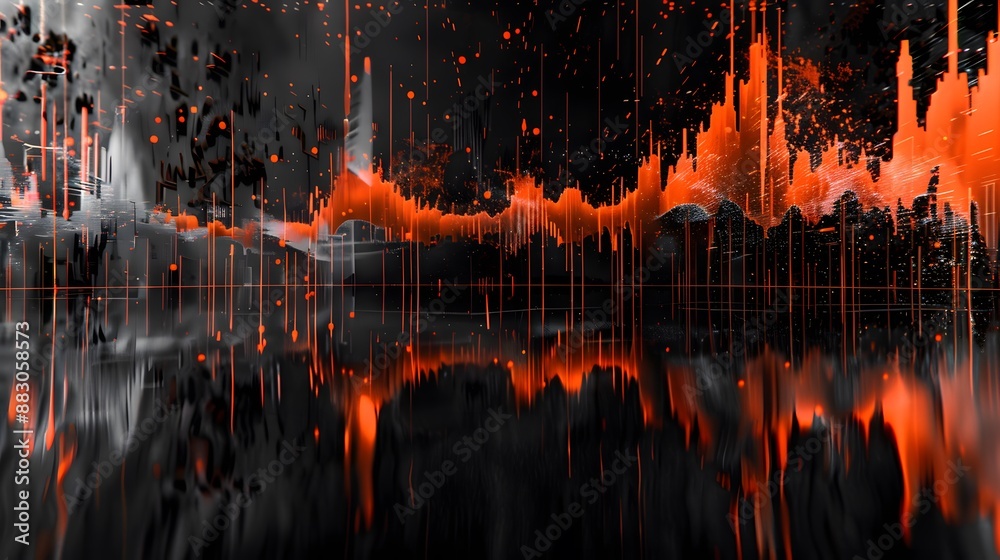 A gritty, industrial-themed visualization of distortion effects ...