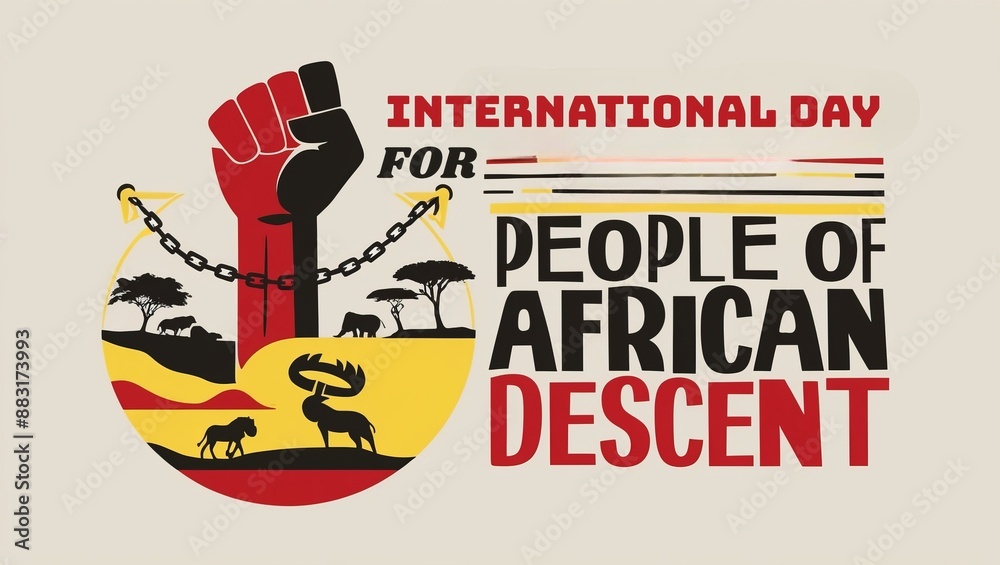 International Day for People of African Descent logo featuring a ...