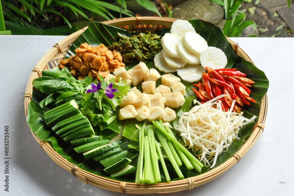 Ulam mahu awet muda salad banana heart, peanut butter, japanese ...