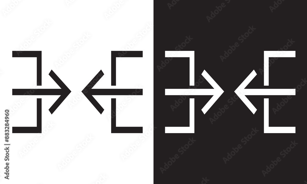 icons sign in and sign out app vector symbol logout and login, arrow ...