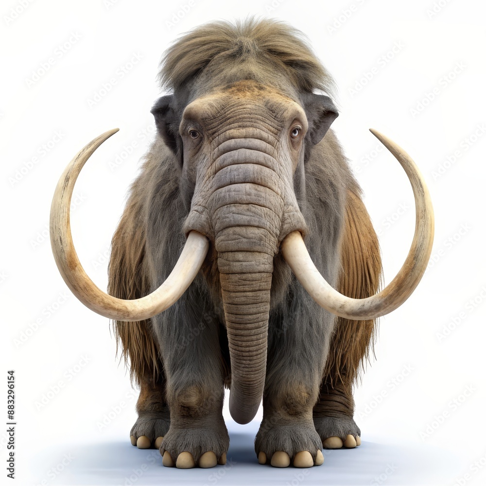 The Majestic Woolly Mammoth: A Prehistoric Wonder - A majestic woolly ...