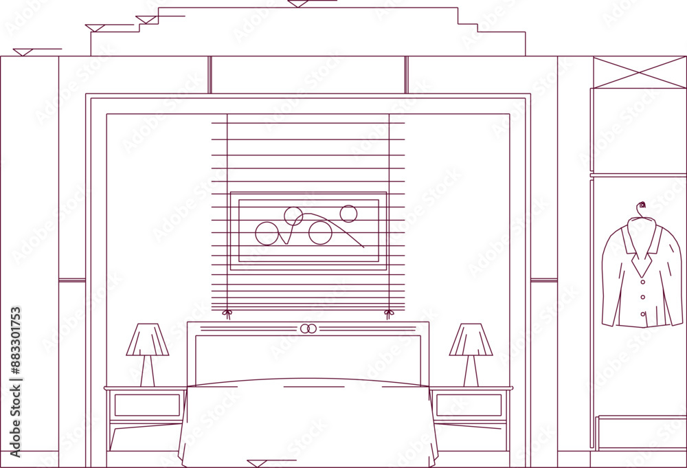 Sketch illustration silhouette vector detailed drawing architectural ...